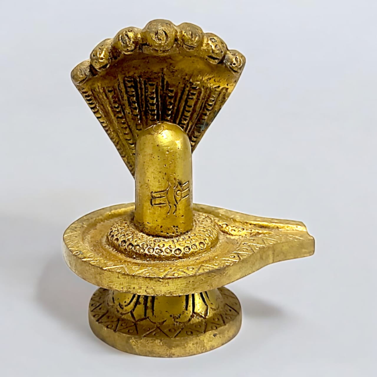 3" Shivling Statue Brass Hindu God Shiva Lingam Idol Puja Religious ...