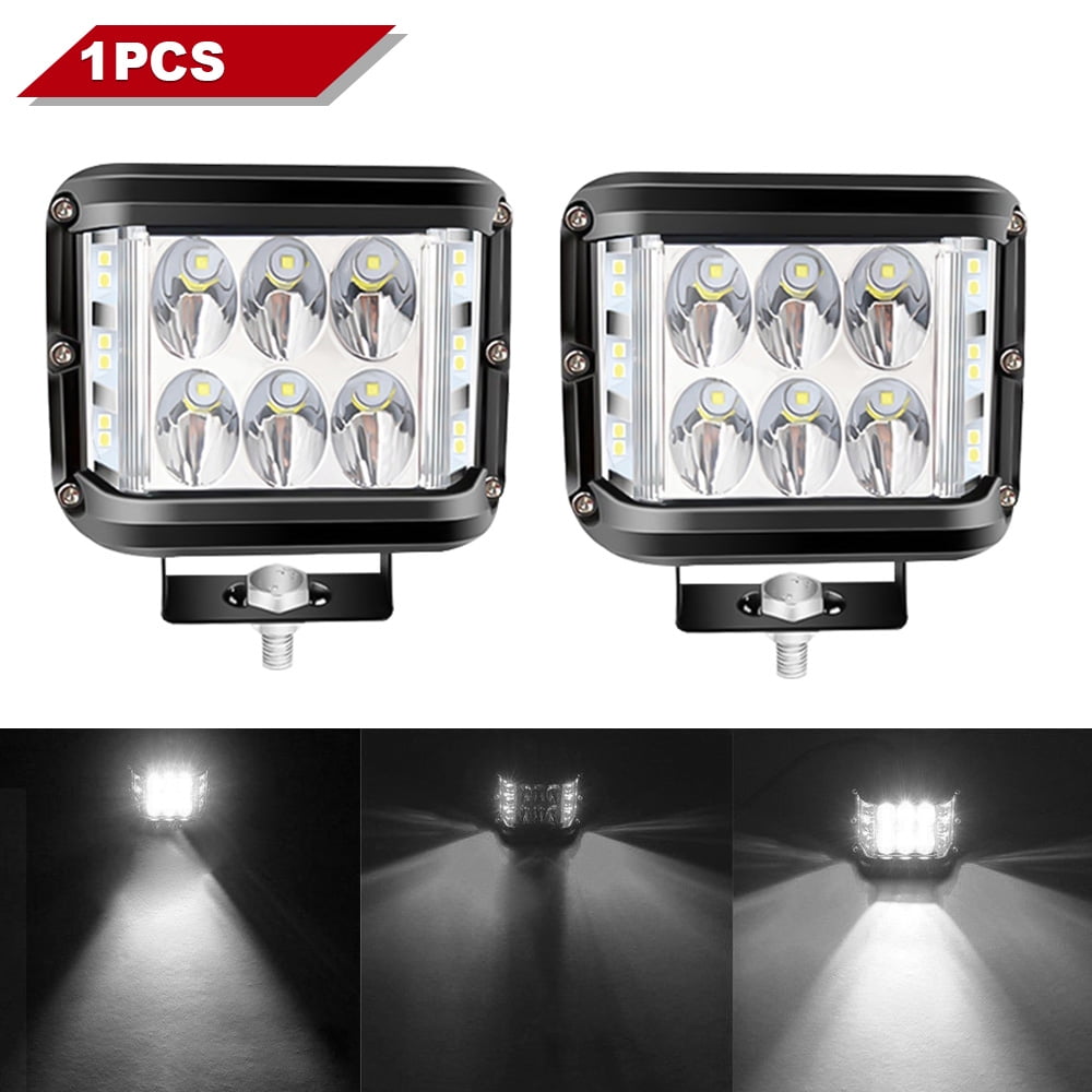 3 Side Car Led Light Bar 12~24V LED Pod Lights 4x4 Spotlights Bright ...