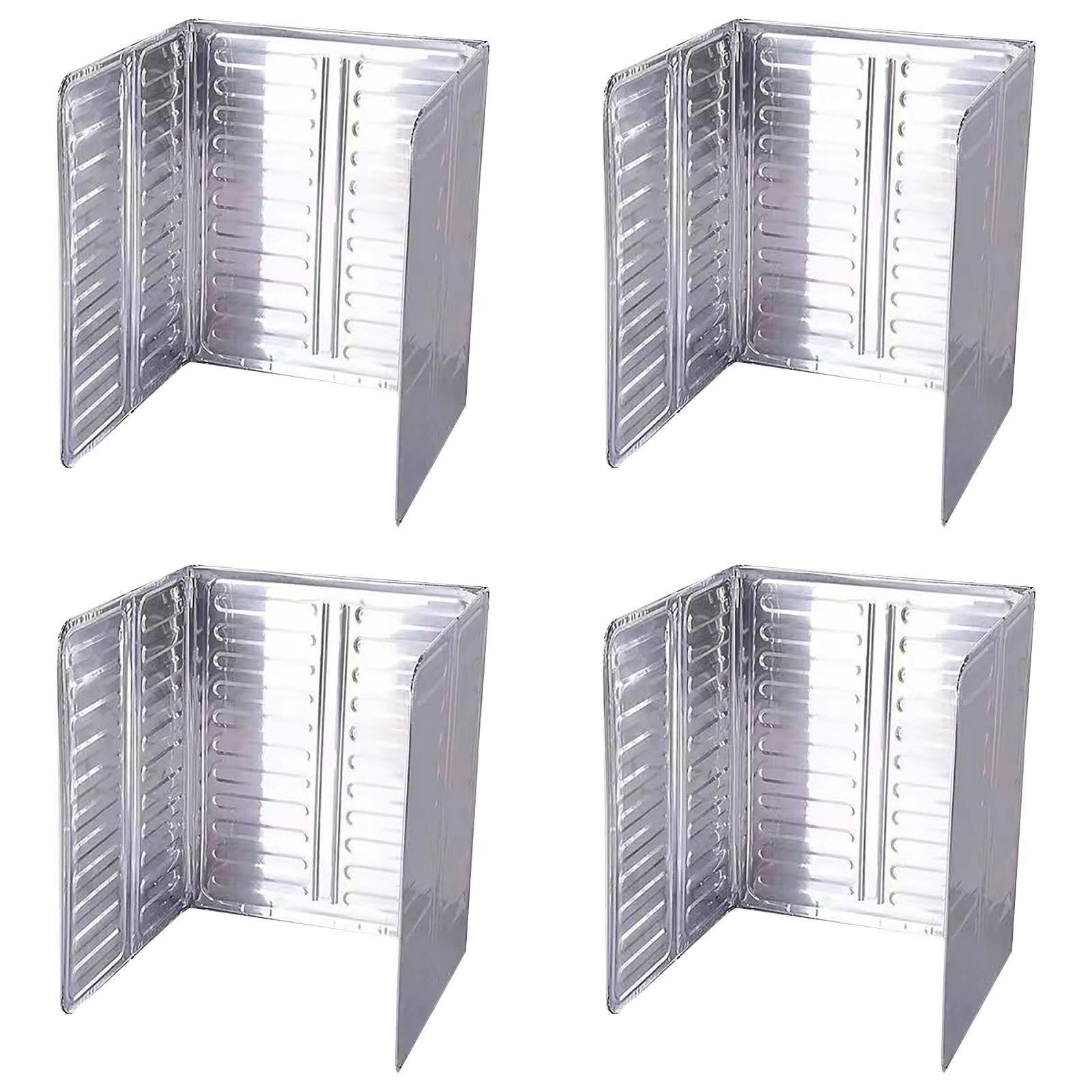 3-Sided Aluminum Splatter Guard - Extra Large 32.5"x13.8" Foldable ...