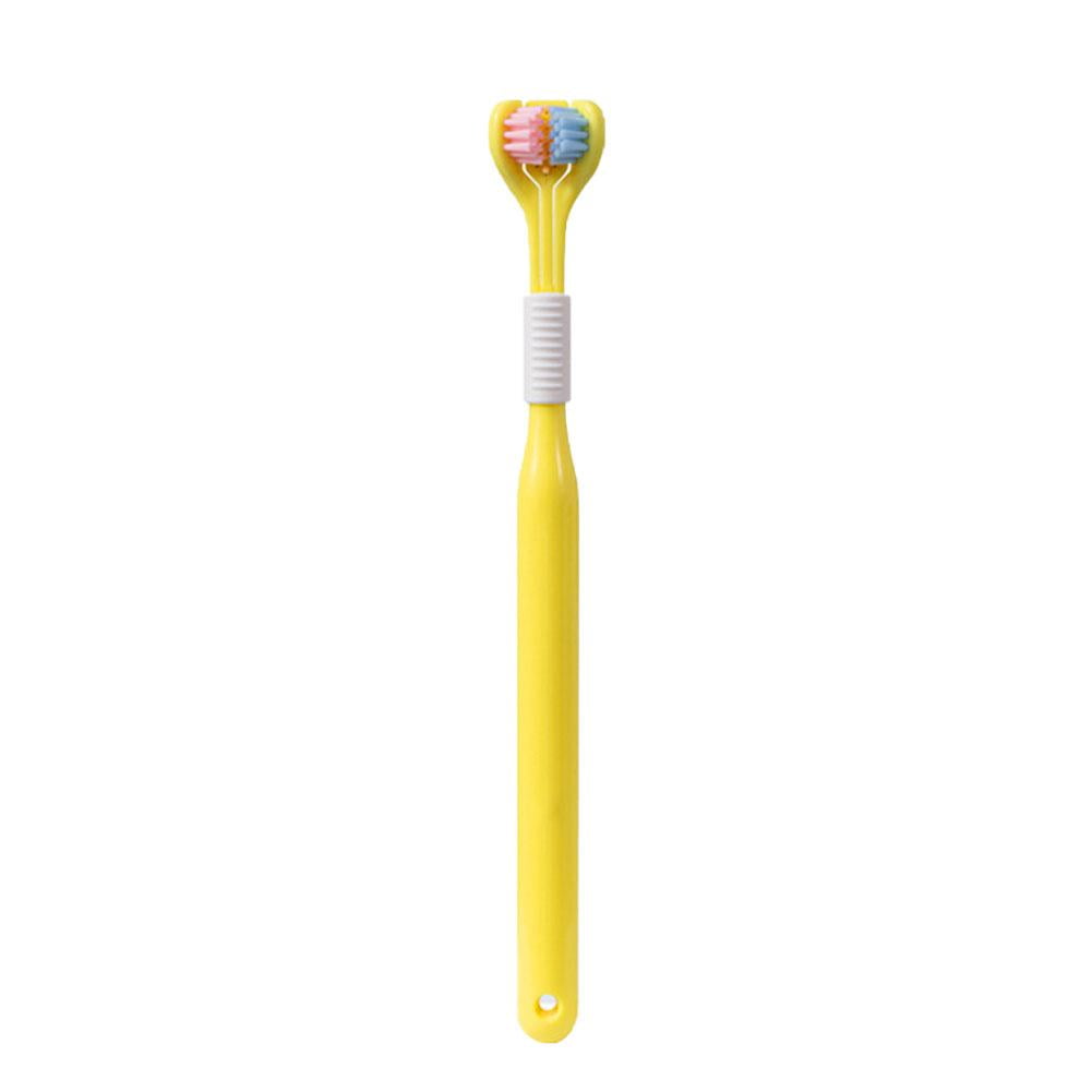 3 Sided Toothbrush Adult Three Headed U-shaped Macaron Color щг ζщ δэ ...