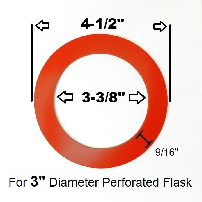 3" Silicone Gasket for Vacuum Casting Perforated FLASKS Jewelry Lost ...