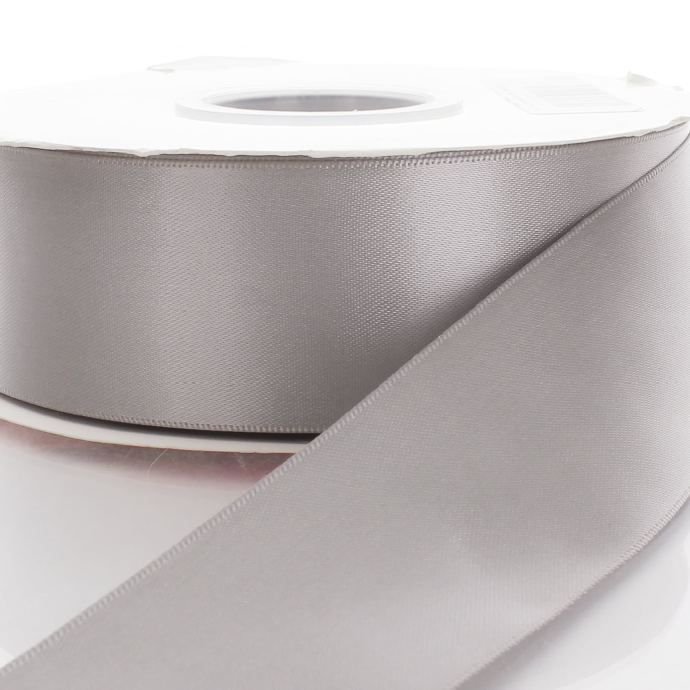 3" Silver Double Faced Satin Ribbon, 3 Yards, Soft and Smooth Finish ...
