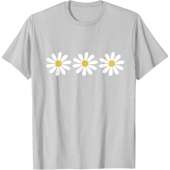 3 Simple But Pretty Daisy Flower Tee T-Shirt - Walmart.com