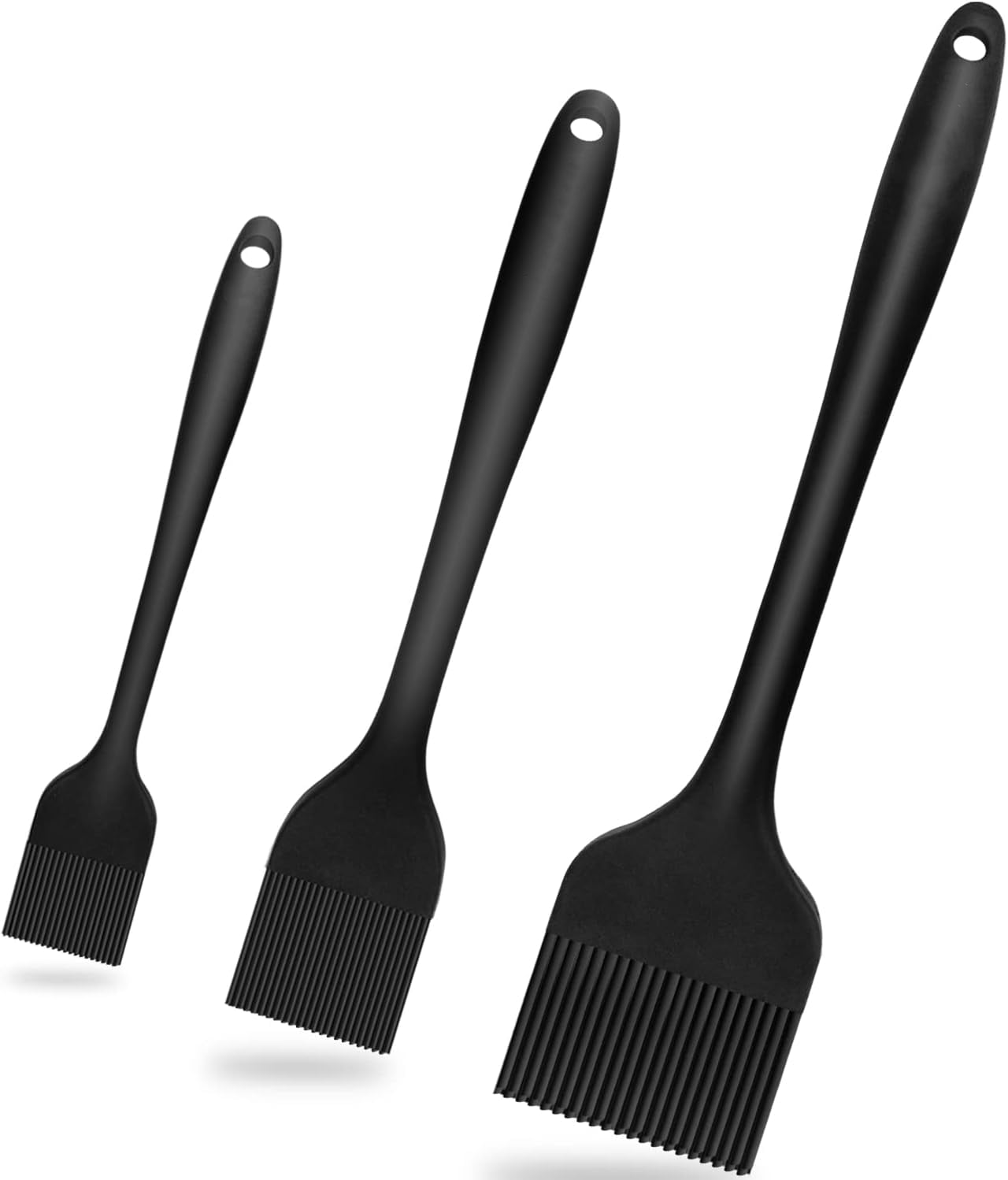 3 Size Basting Brush, High Heat Resistant Silicone Pastry Brushes for ...