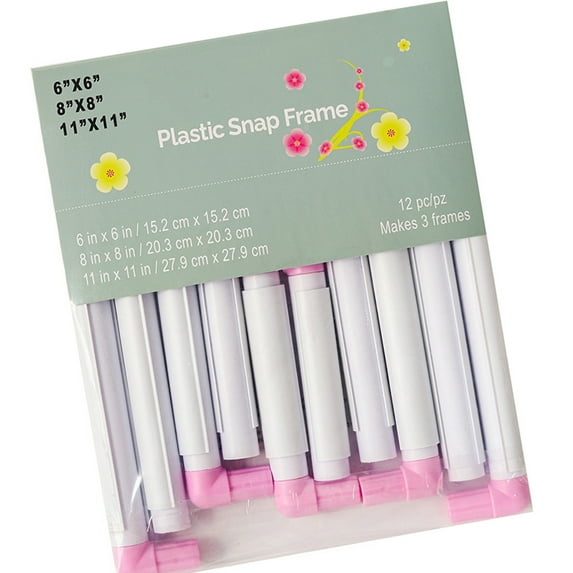 3 Size Embroidery Hoop Square Embroidery Frame PVC Clip Frame Crosses ...