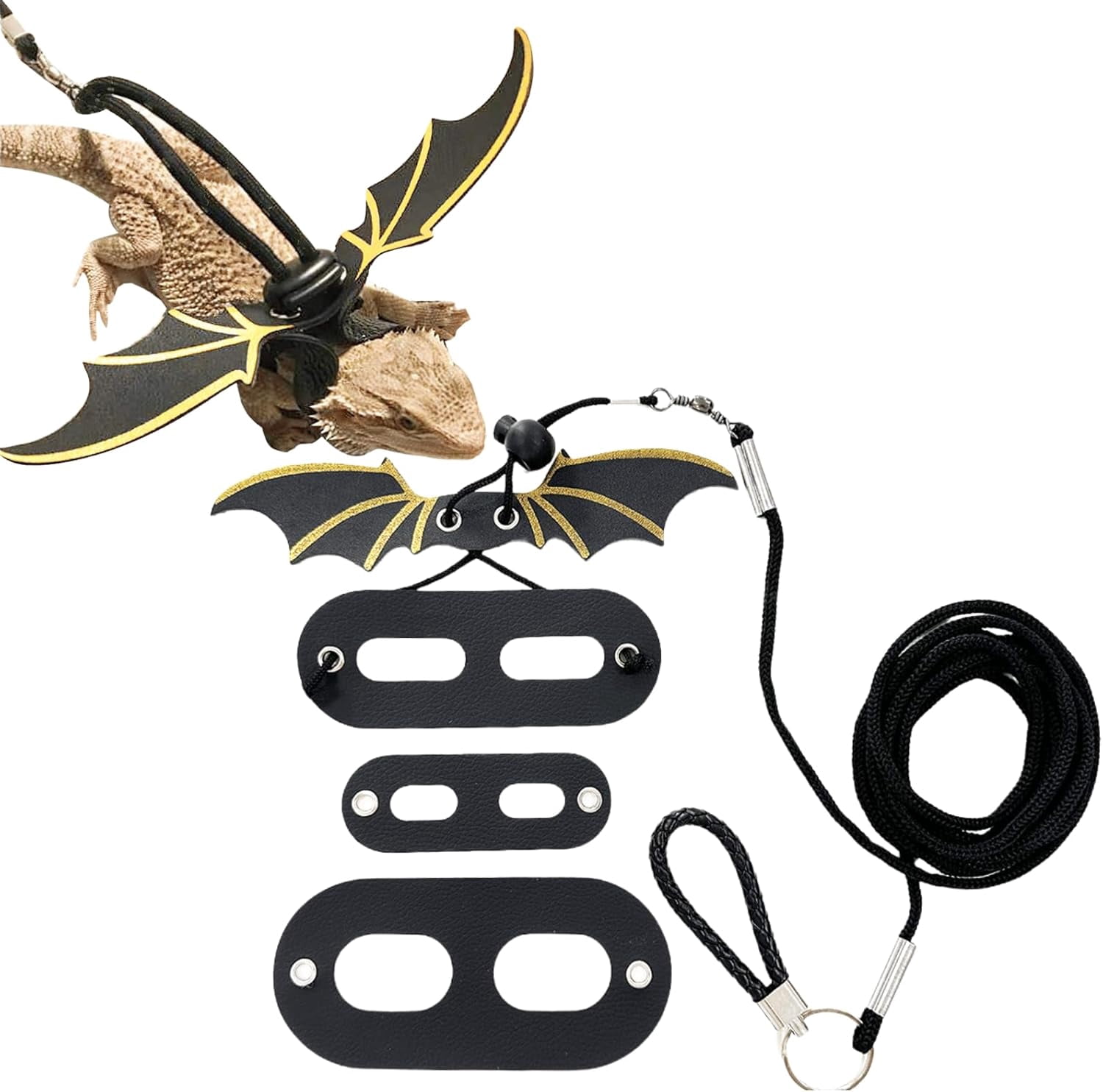 3 Size Pack Bearded Dragon Leashes and Harnesses, Bearded Dragon ...