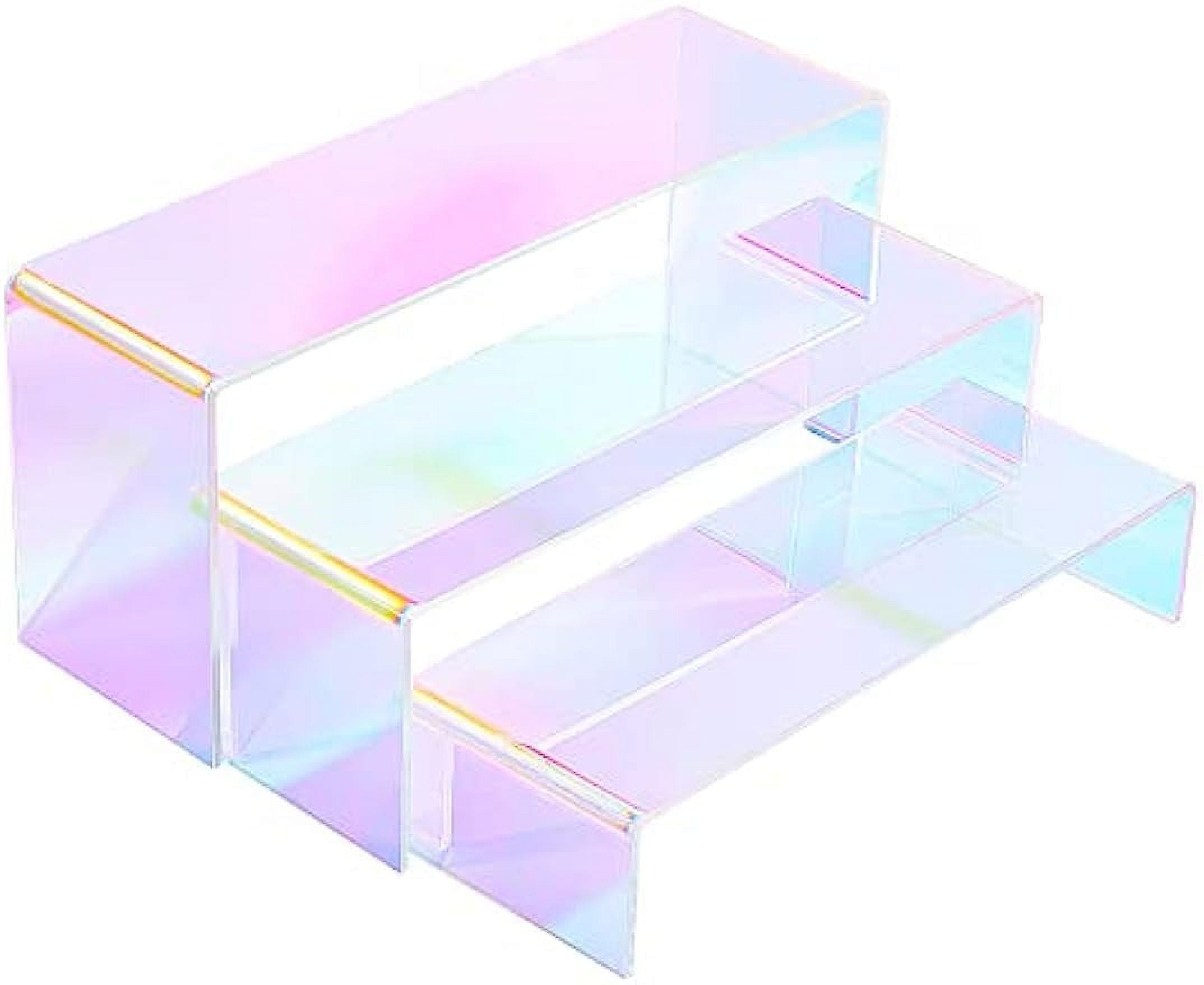 3Size Rainbow Risers Display Shelf Showcase Fixtures Mermaid Stands ...