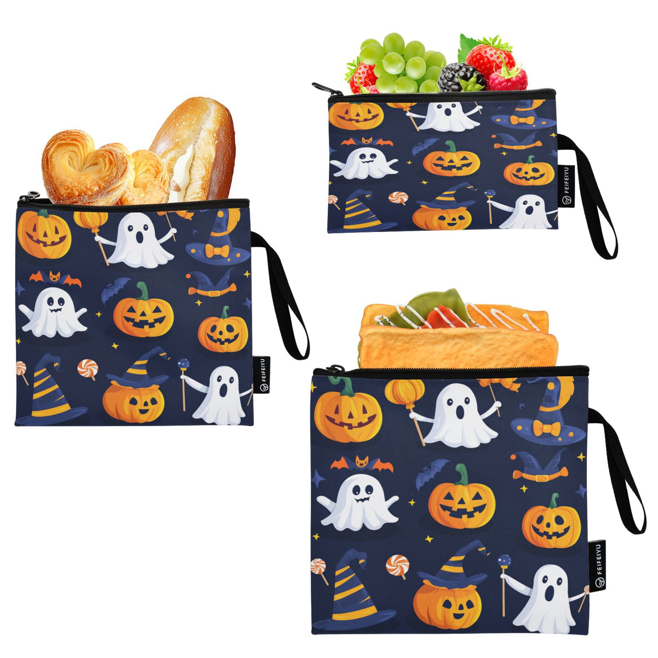 3 Size Reusable Food Storage Bags Set Airtight Zipper Closure Lunch ...
