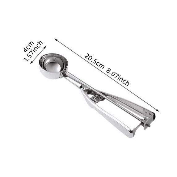 3 Size Stainless Steel Ice Cream Scoop, Spring Handle Food Scoop ...
