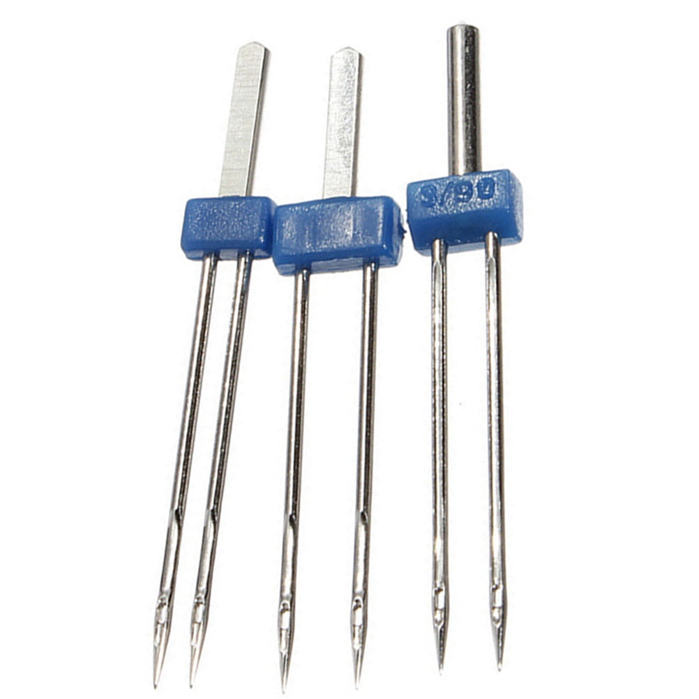 Twin Needle Sewing Machine Kit with Stainless Steel Needles for Perfect ...