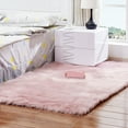 3 Sizes 3 Colors Rectangle Soft Fluffy Rug Shaggy Rugs Faux Sheepskin ...