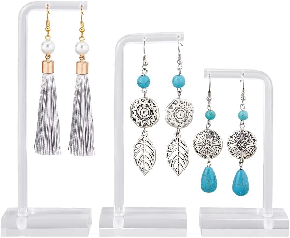 3 Sizes Acrylic Earring Holder Acrylic Jewelry Stand Earring Display ...