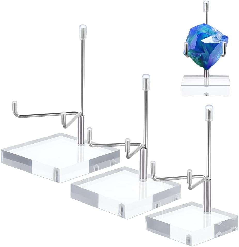 3 Sizes Adjustable Arm Display Stand Clear Acrylic Easel Crystal ...