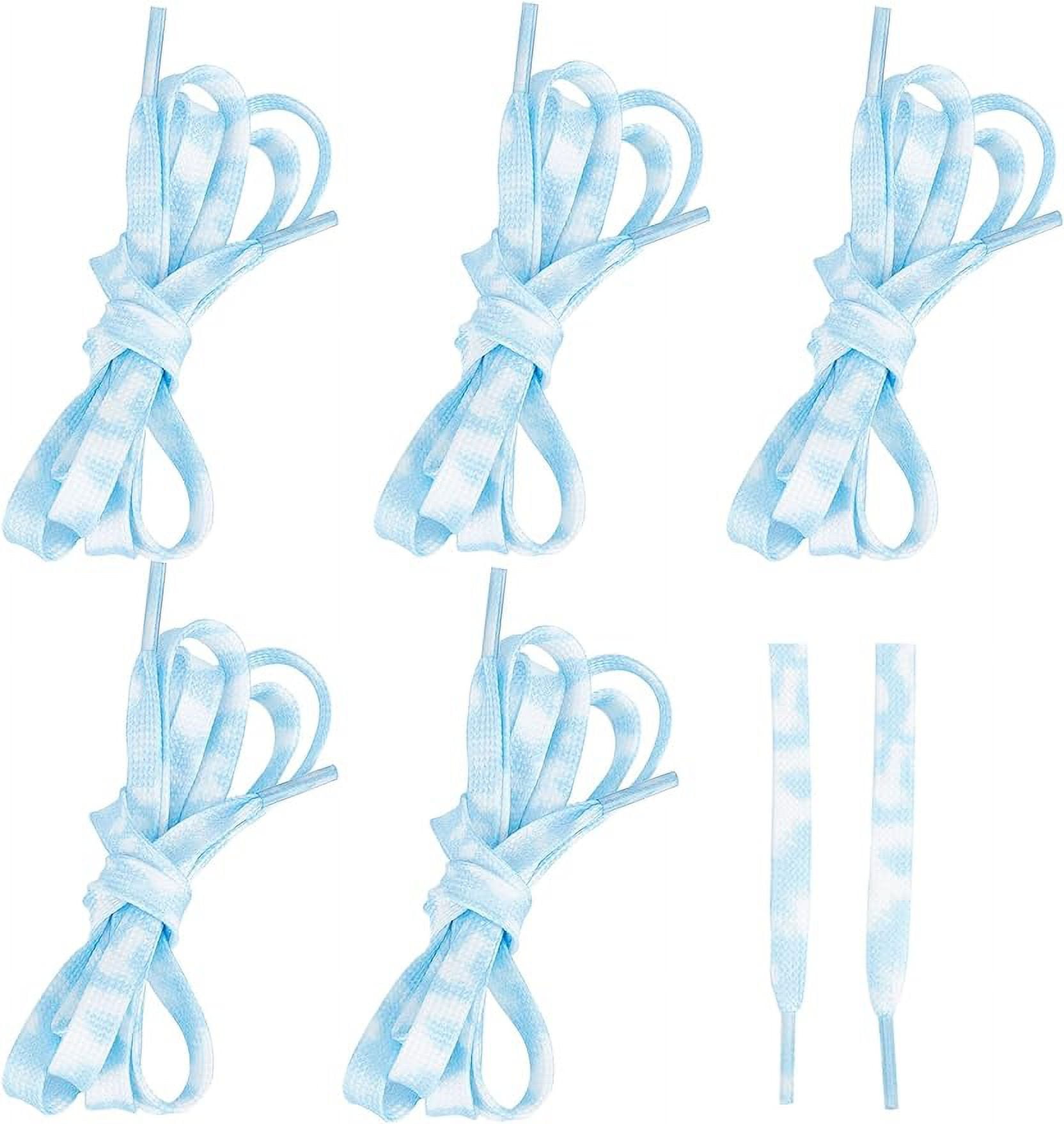 3 Sizes Flat Shoelaces Gradient Color Polyester Shoelaces Paisley Print ...