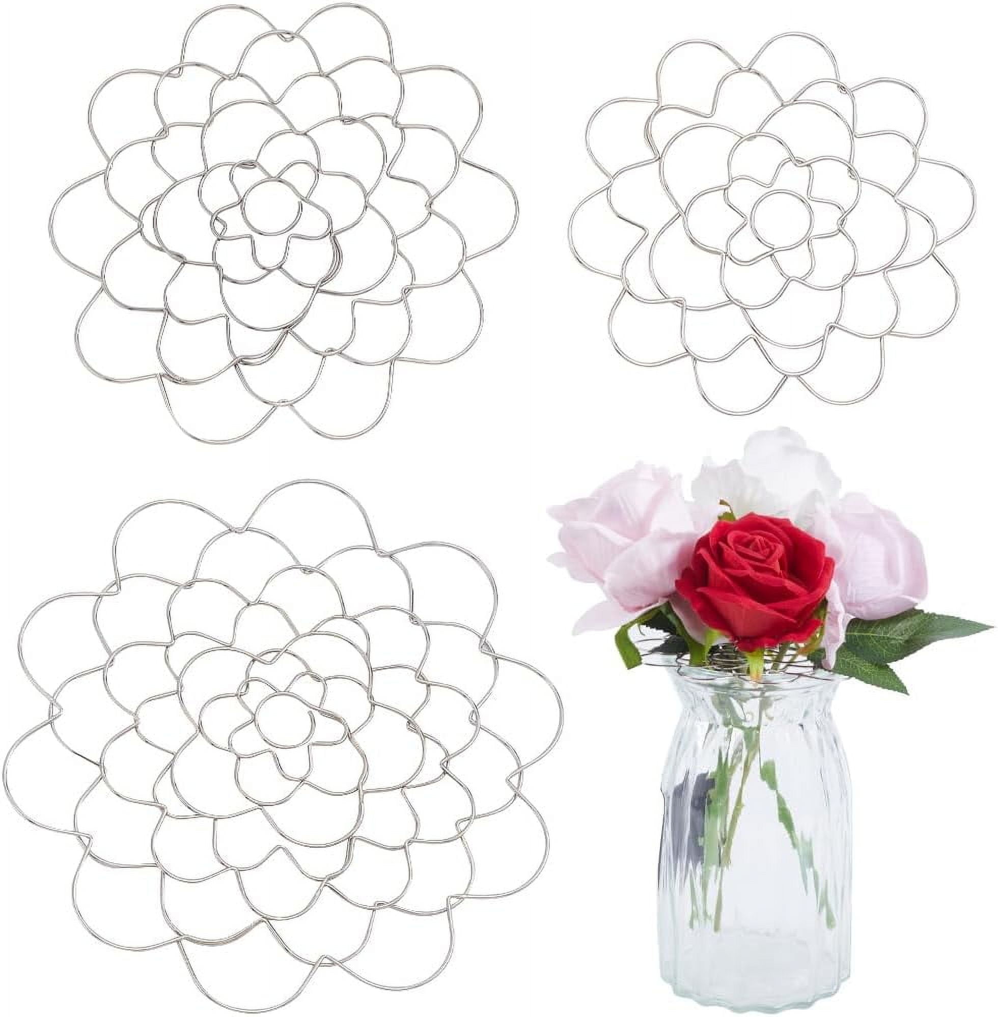 3 Sizes Floral Wire Arranger Flower Frog Arrangement Holder Stainless ...