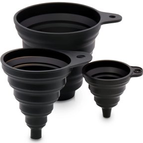 WHAMVOX Plastic Kitchen Funnel for Liquid Transfer in Assorted Colors ...