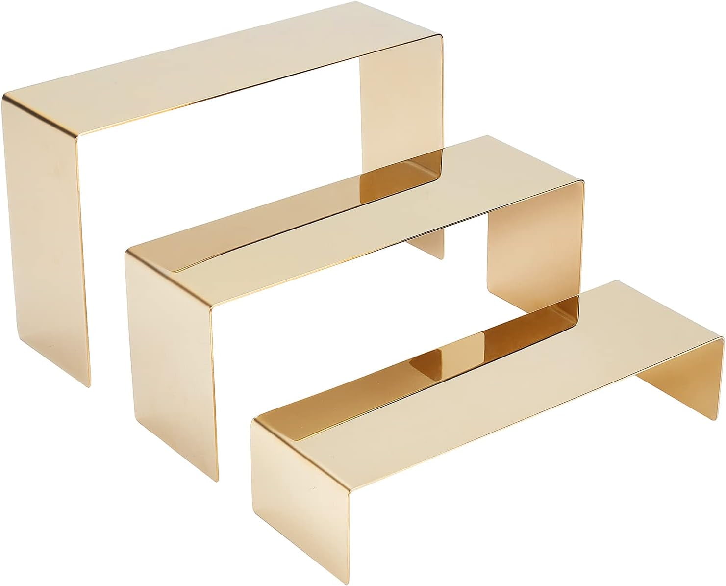 3 Sizes Metal Display Risers Stainless Steel Perfume Organizer Shoe ...