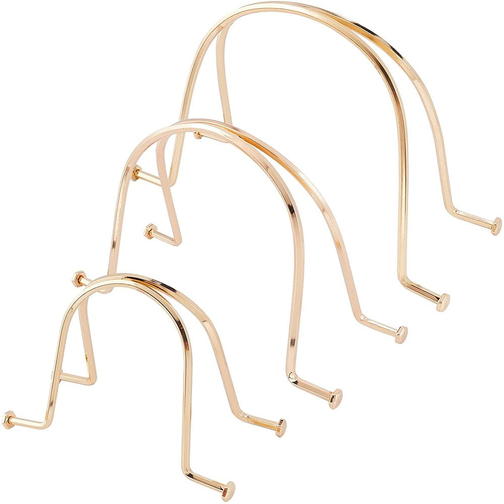3 Sizes Metal Purse Handles Semicircle Bag Handles Frame Iron Handbag ...