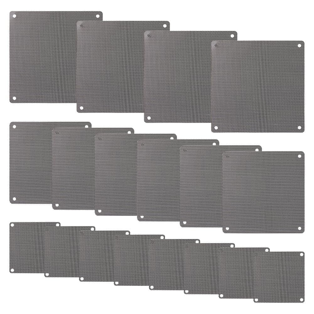 3 Sizes PVC PC Fan Dust Screen Black Radiator Fan Dust Screen Dust ...