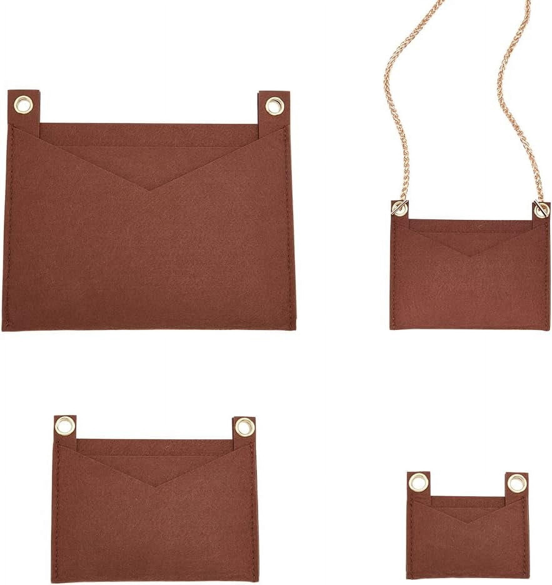 3 Sizes Purse Oganizer Insert Felt Handbag Insert Liner with Eyelet ...