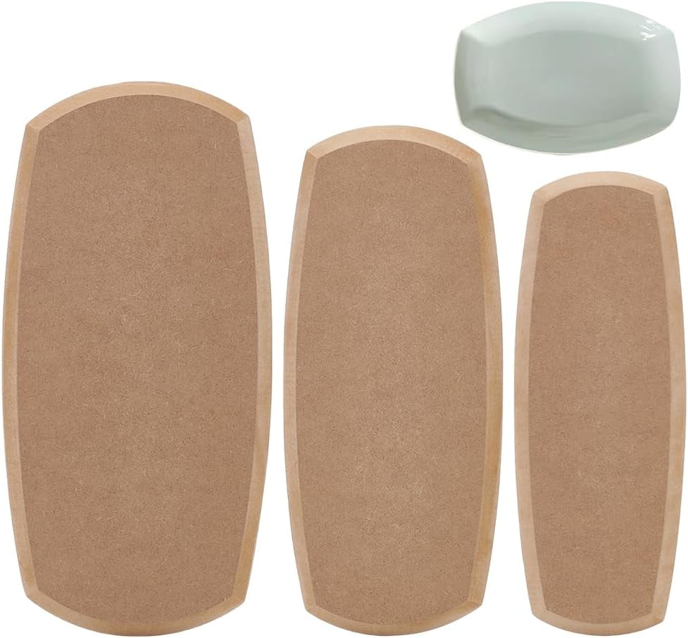 3 Sizes Tan Ceramic Template for Clay (11x4"/12x5"/13x6.5") Wood ...