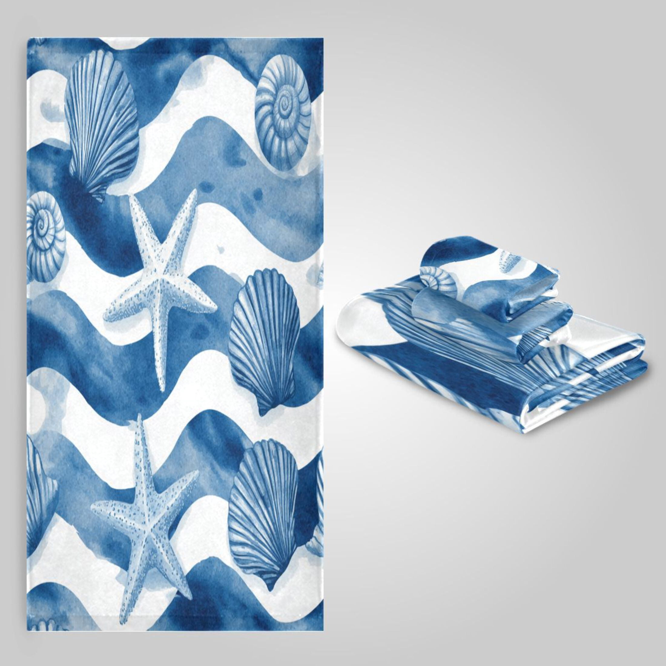 3 Sizes Towel Set - Bath Towel, Hand Towel & Washcloth for Daily ...