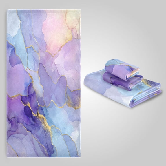 3 Sizes Towel Set - Bath Towel, Hand Towel & Washcloth for Daily ...