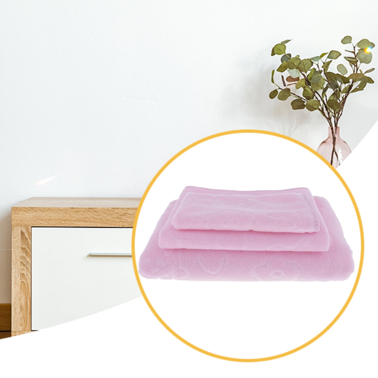 3 Sizes Towel Sets Bathroom Hotel Bathtowel Hand Towel Solid Color ...