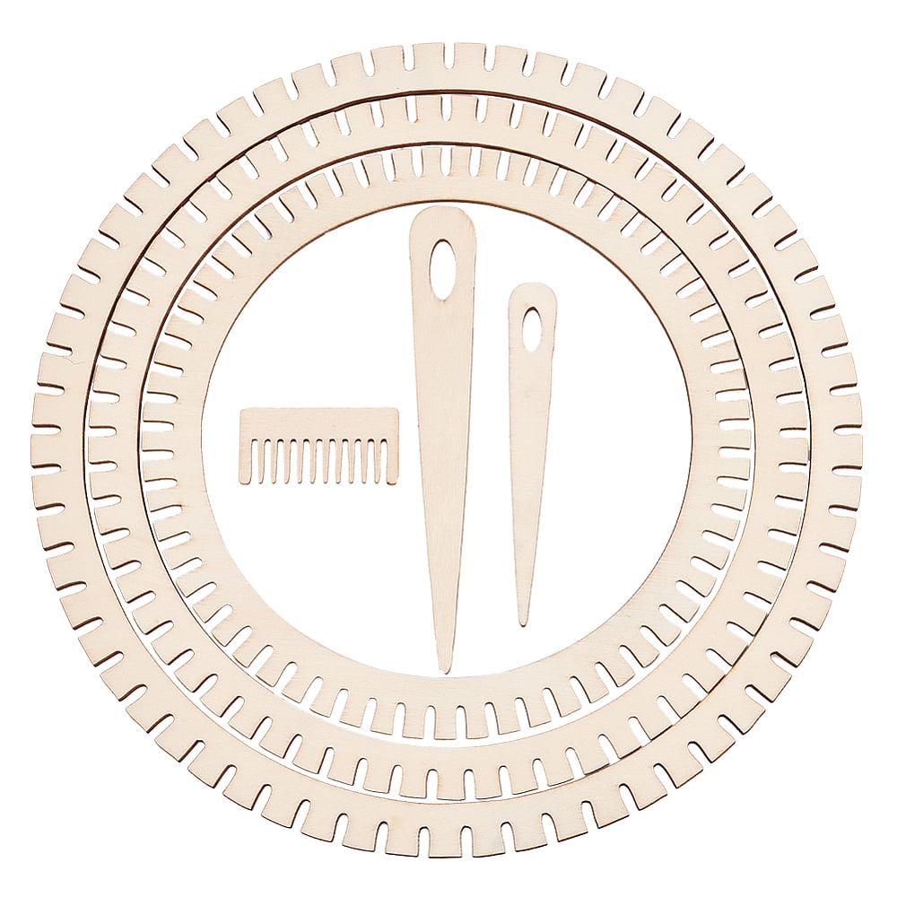 3 Sizes Weaving Looms Kit 7.5/9/10.2 inch Wooden Mini Weaving Looms ...