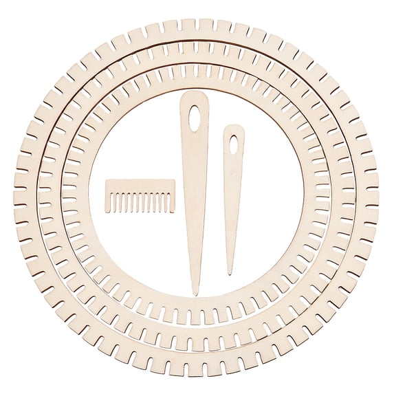 3 Sizes Weaving Looms Kit 7.5/9/10.2 inch Wooden Mini Weaving Looms ...