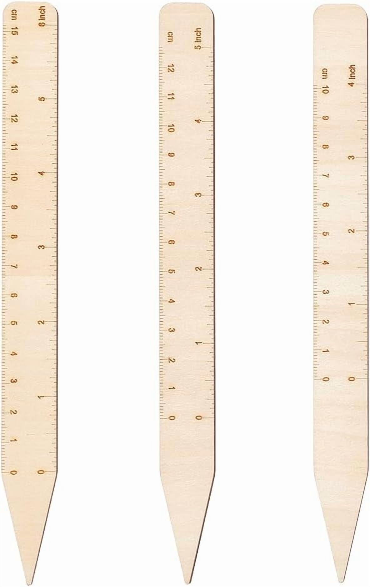 3 Sizes Wood Knitting Quilting Ruler 4/5/6 Inch Knitting Gauge Seam ...