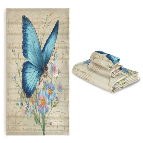 3 Sizes of Towel Sets Including Bath Towel Hand Towel and Washcloth for ...