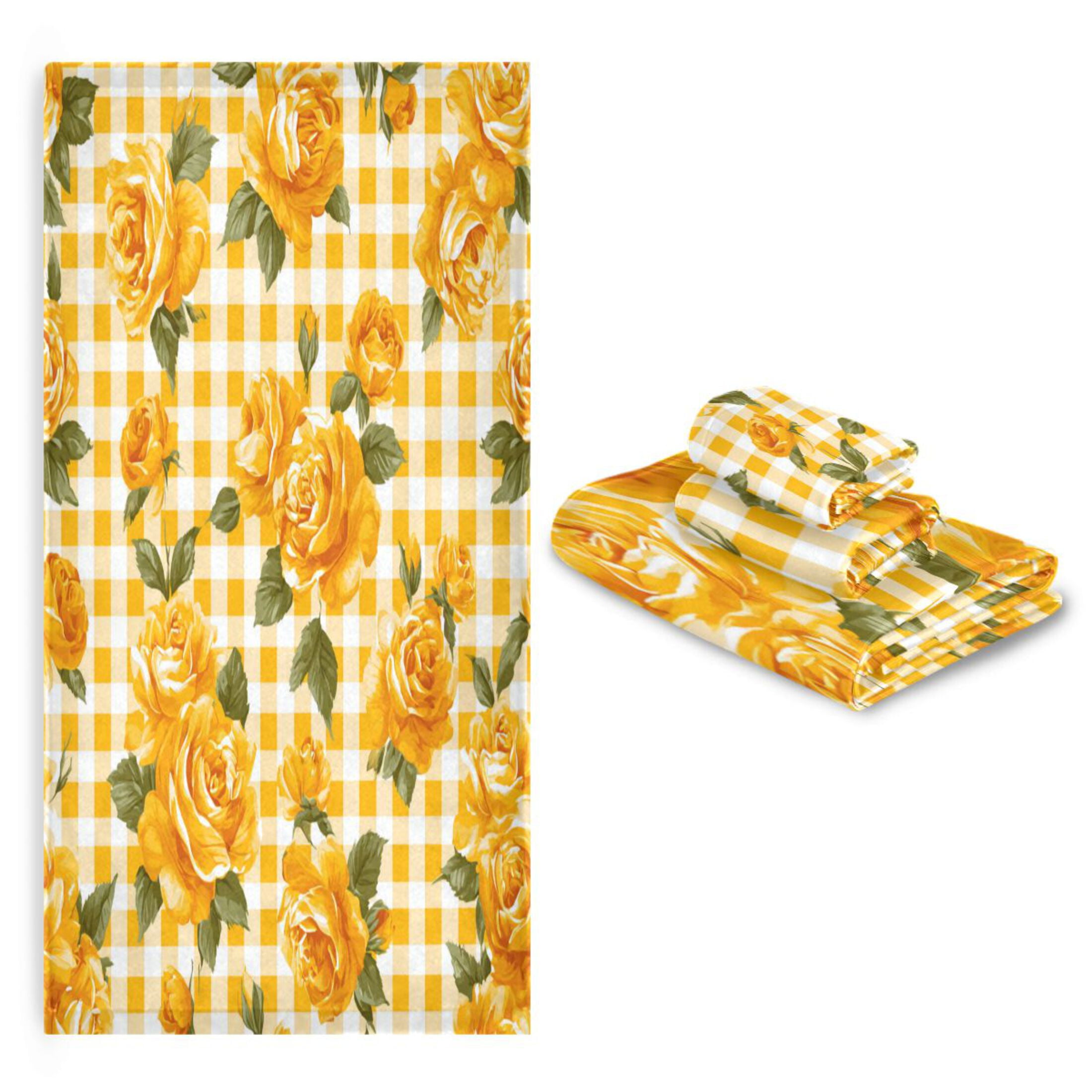 3 Sizes of Towel Sets Including Bath Towel Hand Towel and Washcloth for ...