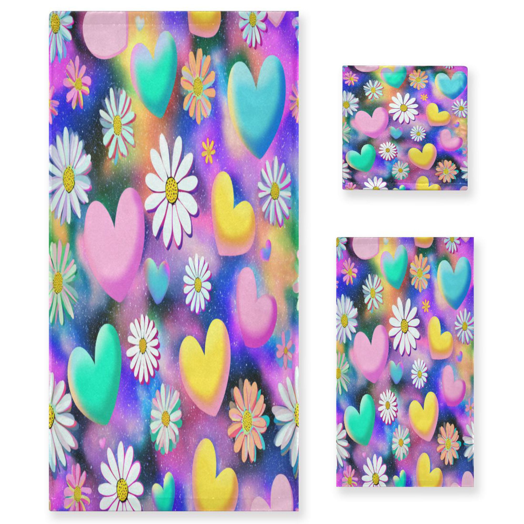 3 Sizes of Towel Sets Including Bath Towel Hand Towel and Washcloth for ...