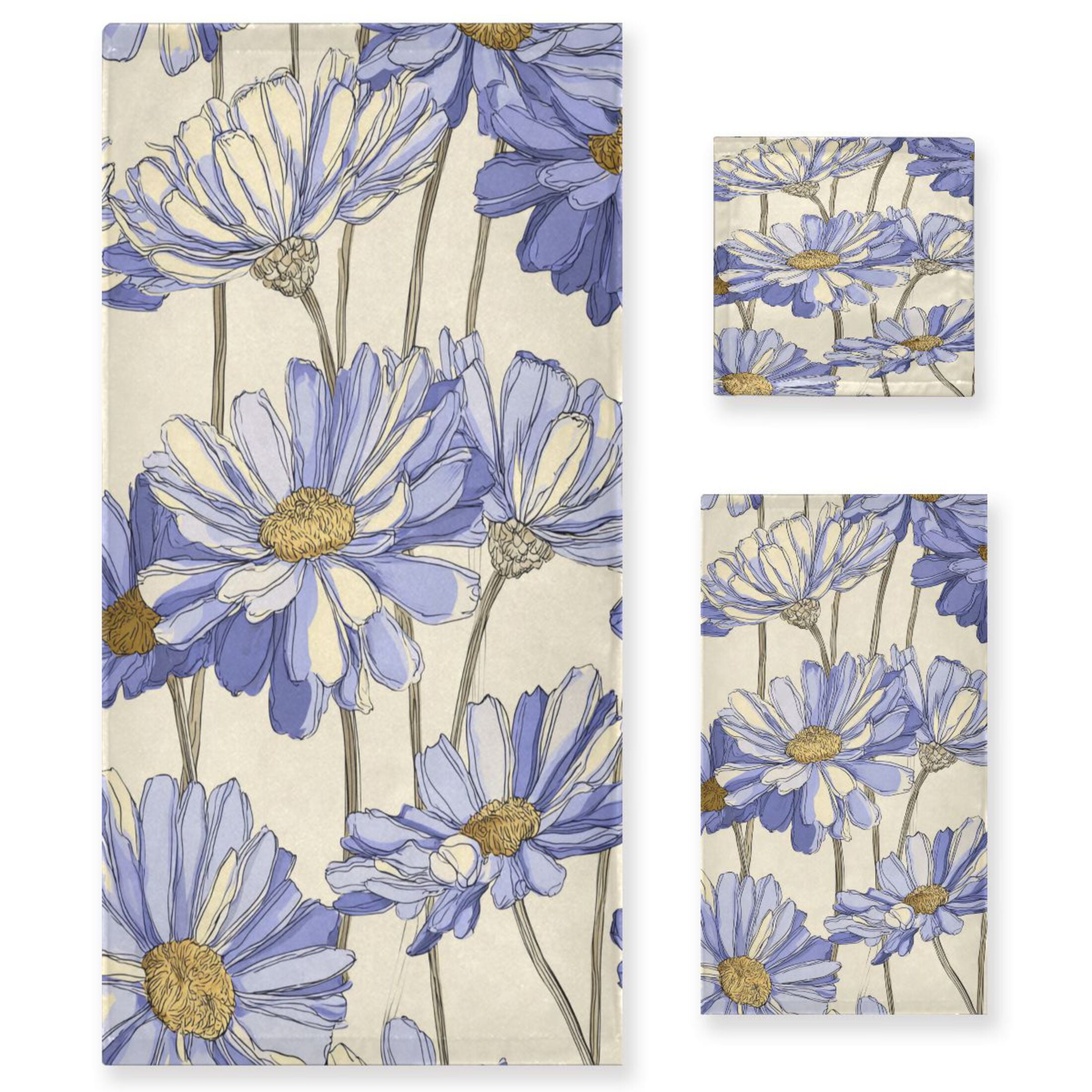 3 Sizes of Towel Sets Including Bath Towel Hand Towel and Washcloth for ...