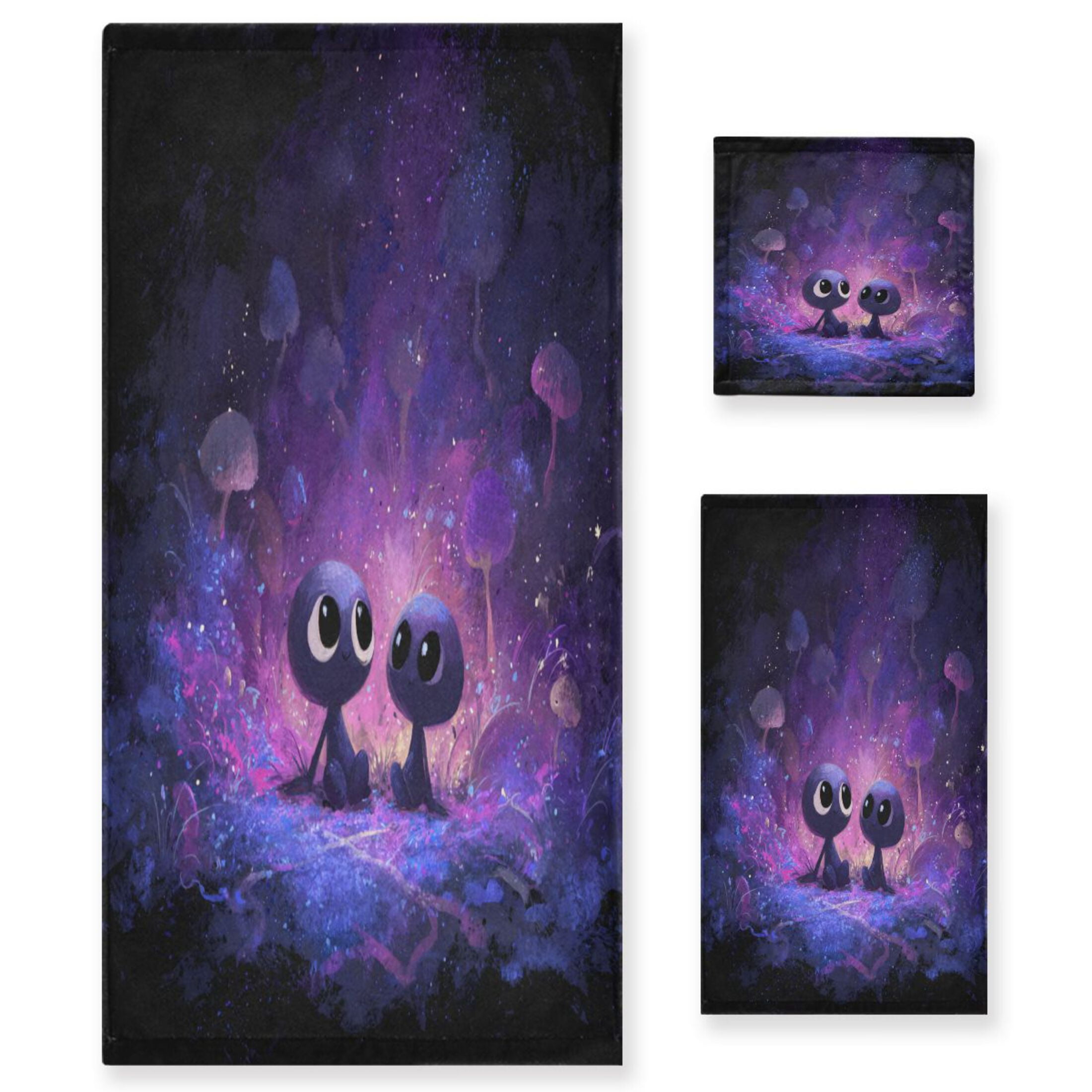 3 Sizes of Towel Sets Including Bath Towel Hand Towel and Washcloth for ...