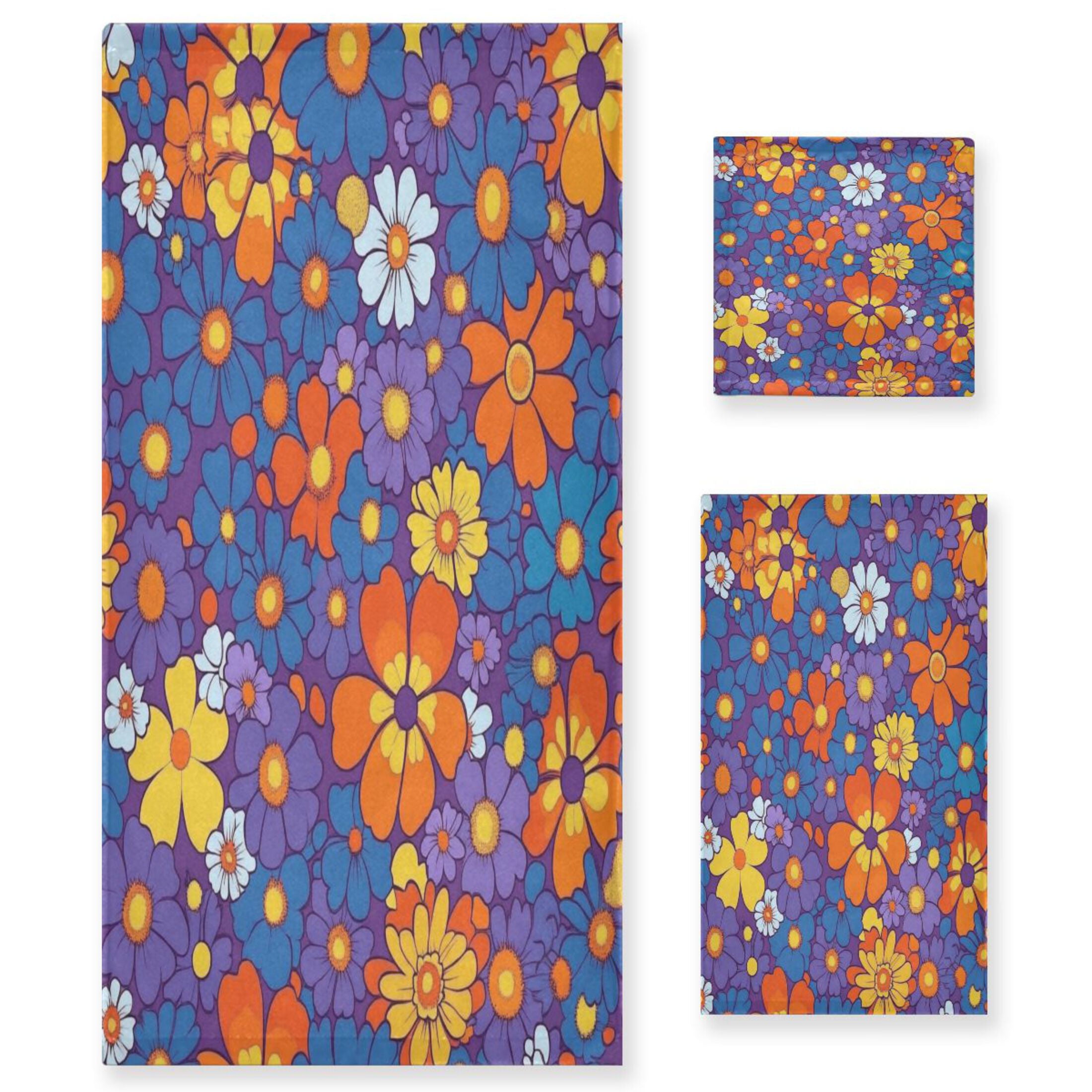 3 Sizes of Towel Sets Including Bath Towel Hand Towel and Washcloth for ...