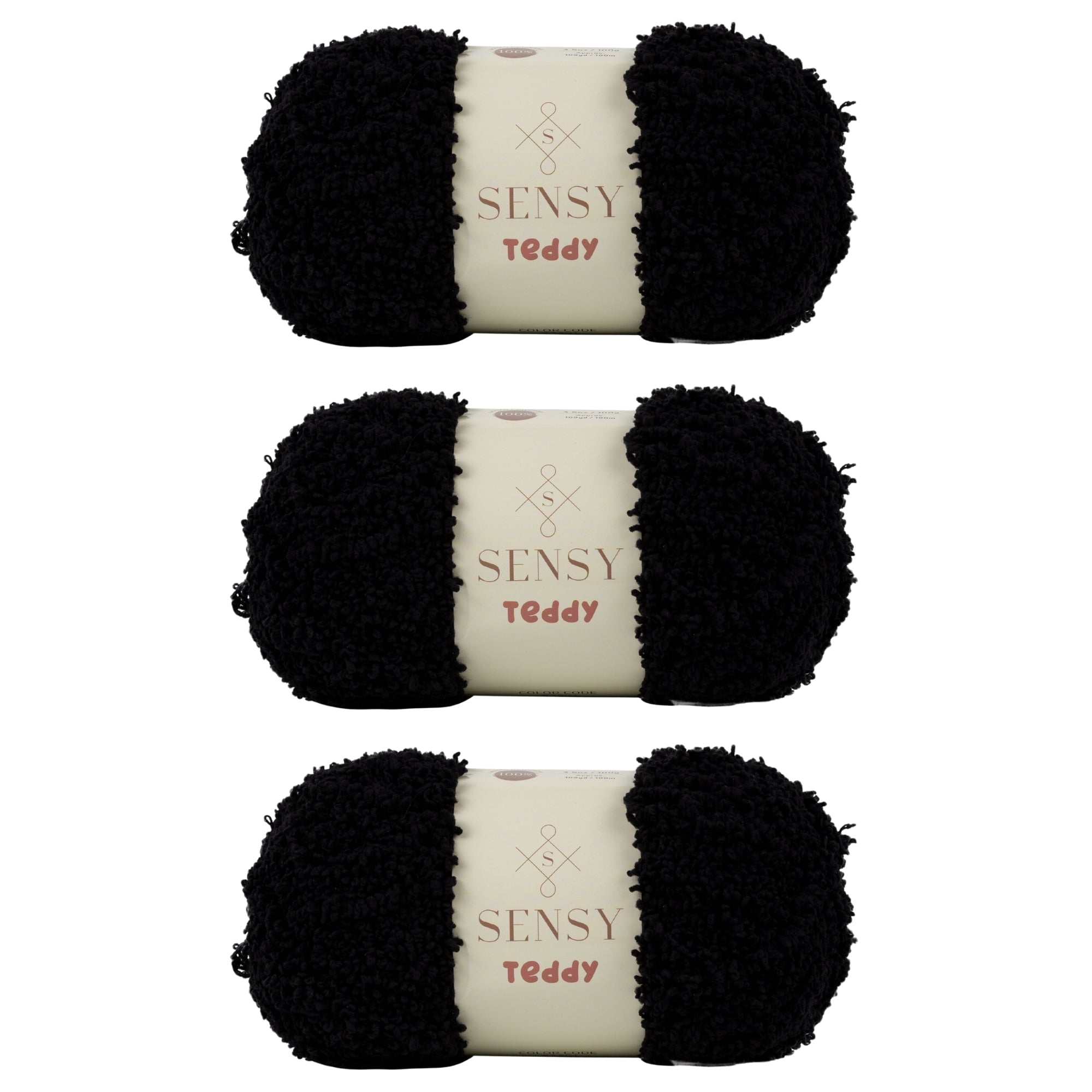 3 Skeins of Sensy Teddy Yarn for Crocheting, Sheepy Yarn, Sherpa Fleece ...
