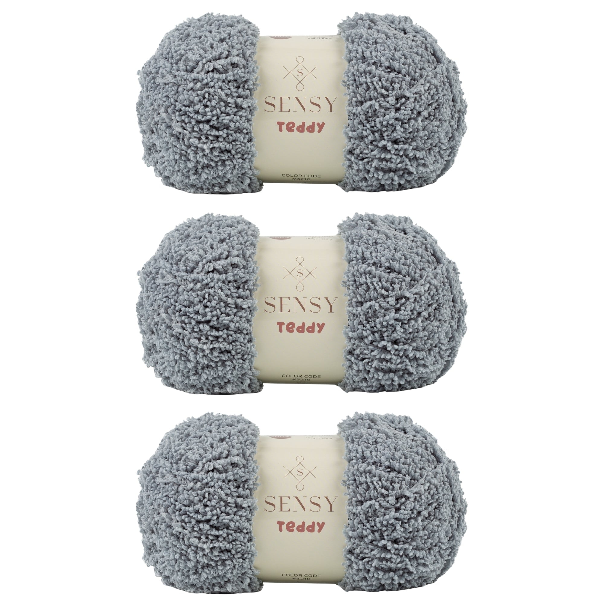 3 Skeins of Sensy Teddy Yarn for Crocheting, Sheepy Yarn, Sherpa Fleece ...