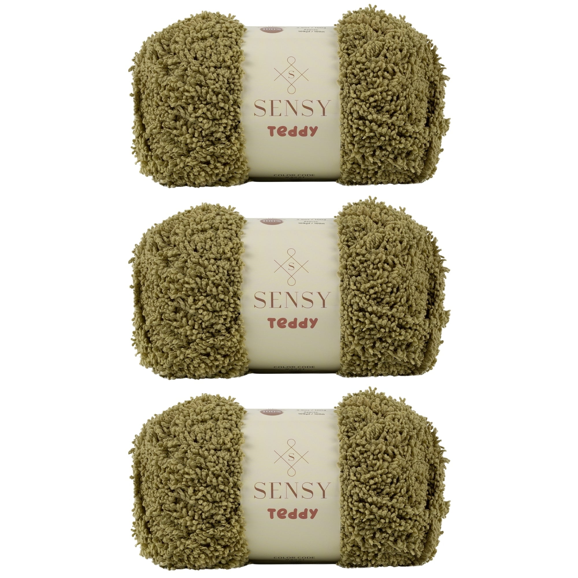 3 Skeins of Sensy Teddy Yarn for Crocheting, Sheepy Yarn, Sherpa Fleece ...