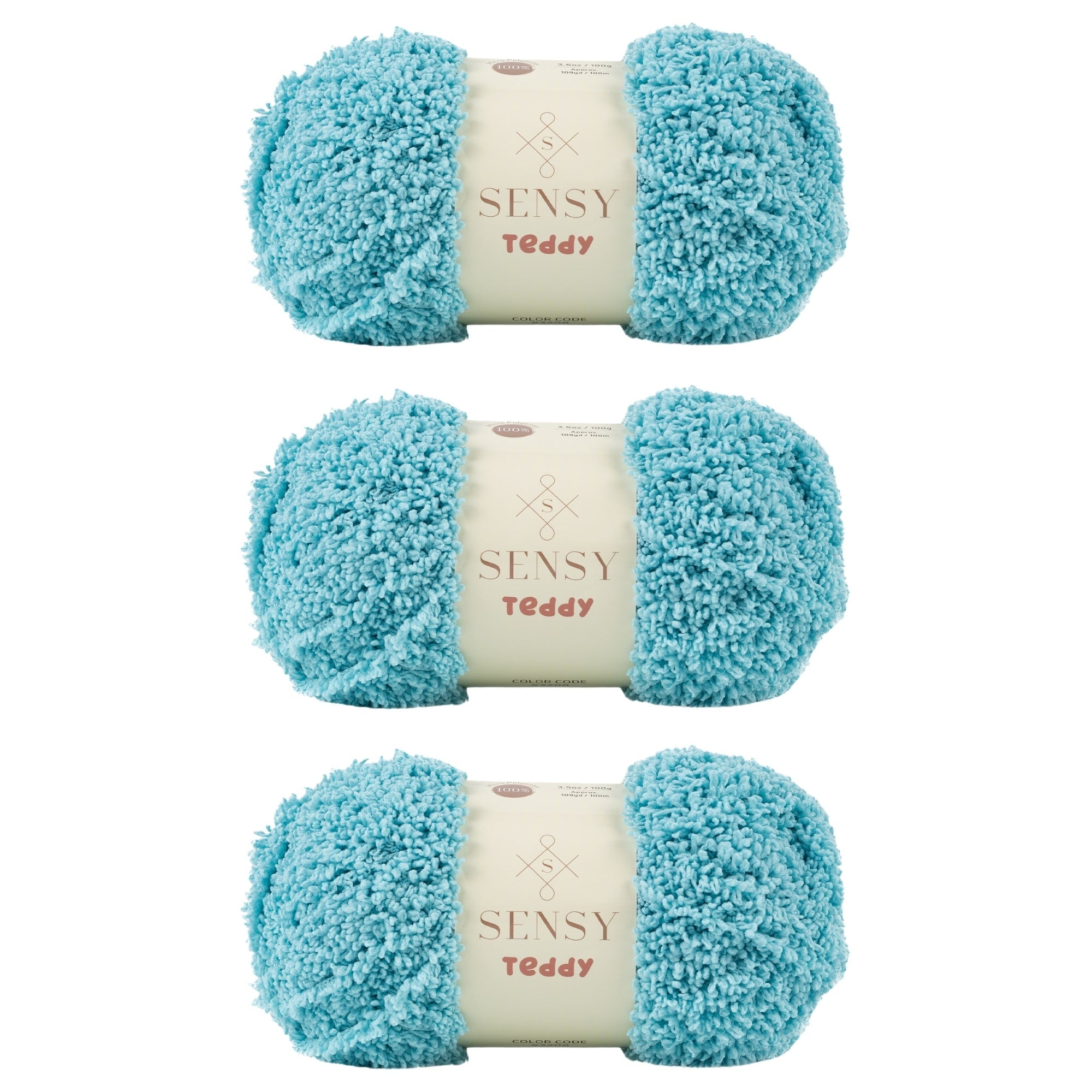 3 Skeins of Sensy Teddy Yarn for Crocheting, Sheepy Yarn, Sherpa Fleece ...