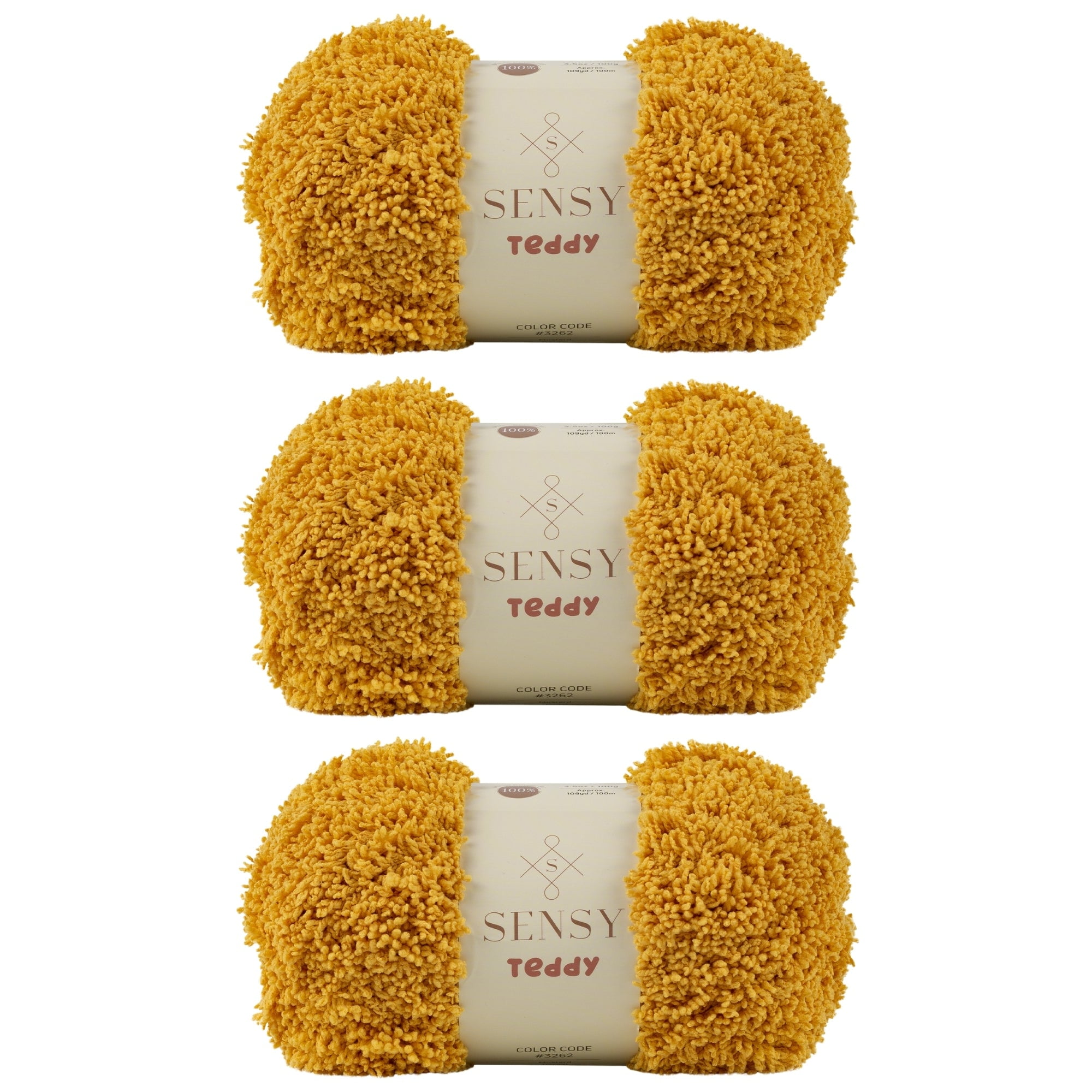 3 Skeins of Sensy Teddy Yarn for Crocheting, Sheepy Yarn, Sherpa Fleece ...