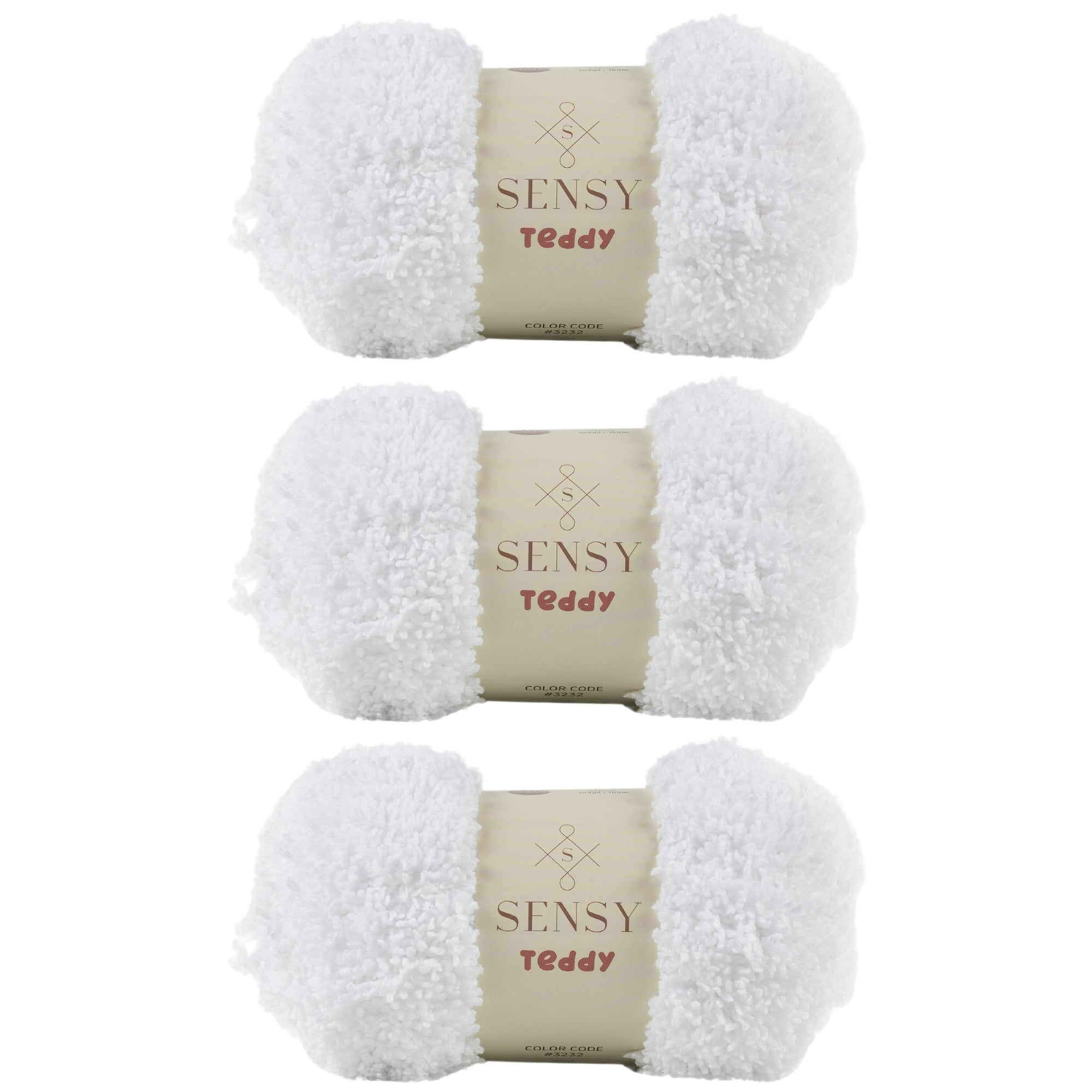 3 Skeins of Sensy Teddy Yarn for Crocheting, Sheepy Yarn, Sherpa Fleece ...