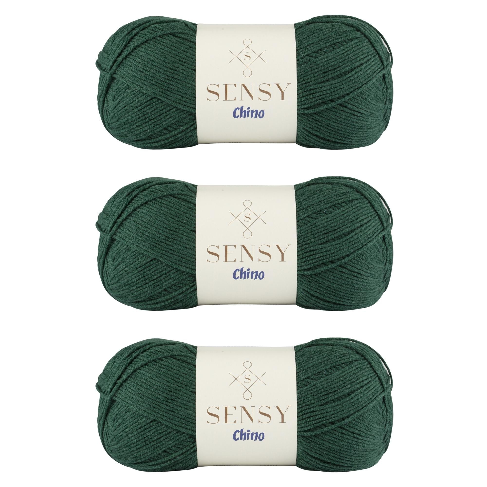 3 Skeins of Sensy Chino Soft Cotton Yarn, Soft Baby Cotton Yarn ...