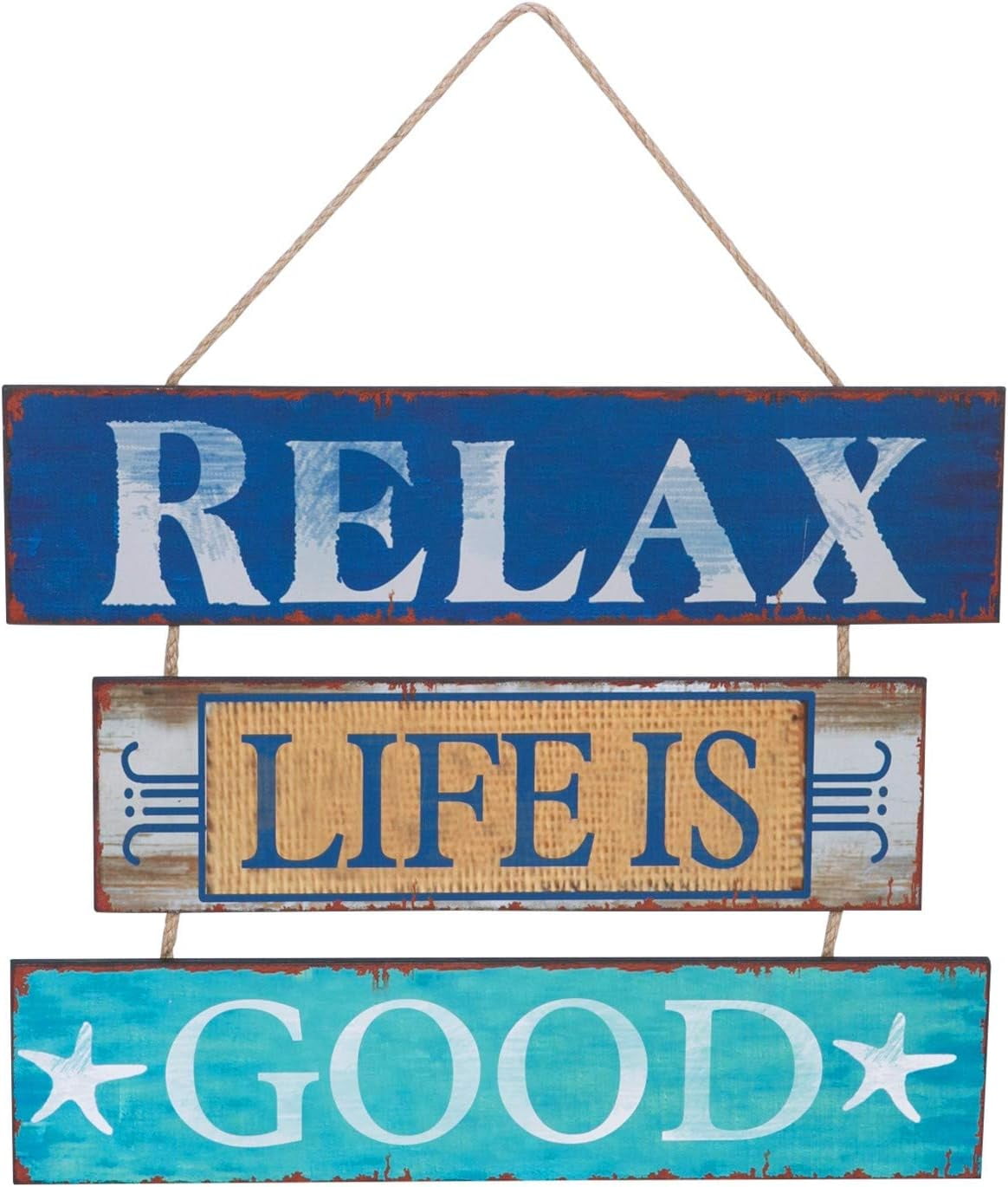 3 Slat Sign L16.5 x H0.5 x 14 Multicolor - Walmart.com