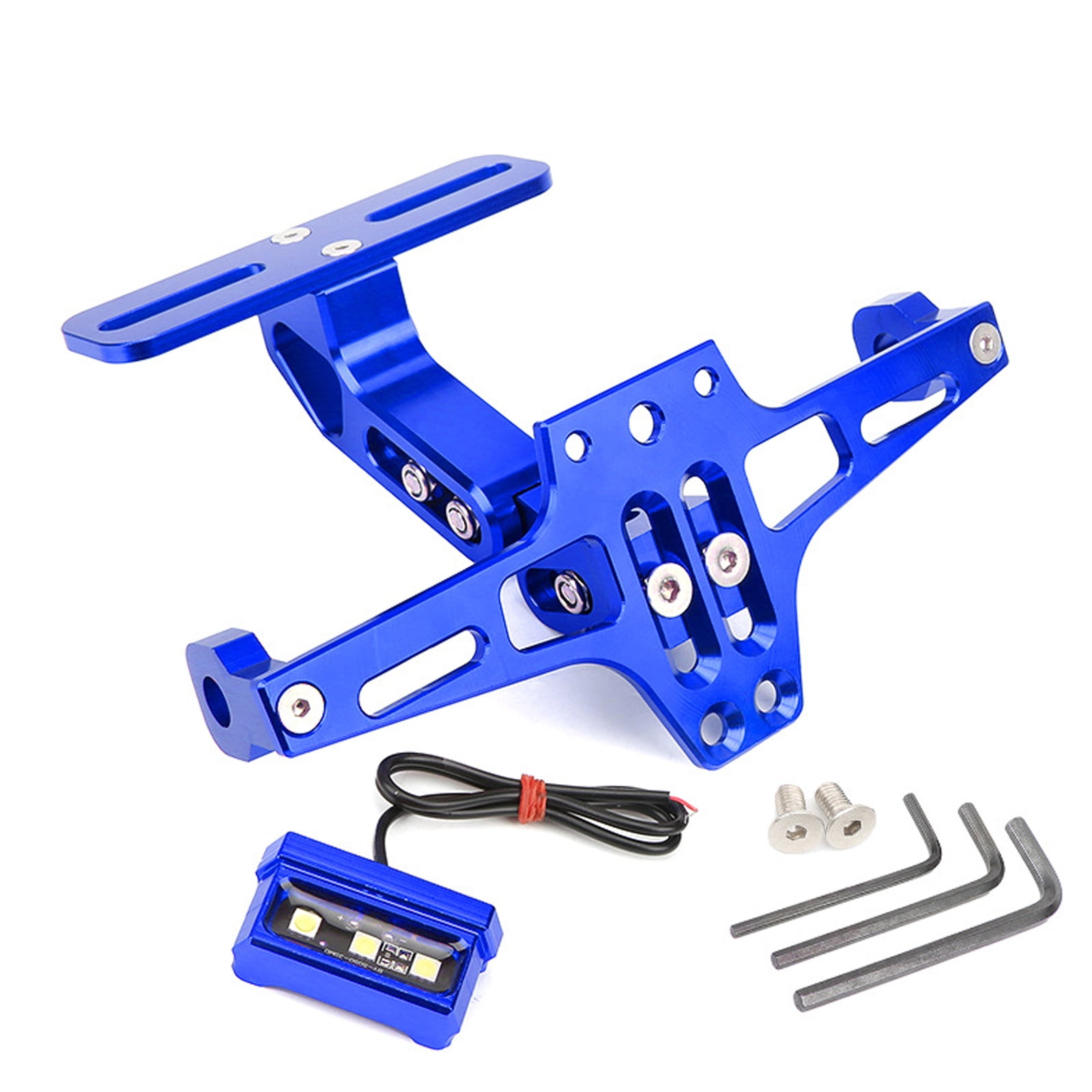 3. Sliding Adjustable Motorcycle License Bracket High-Visibility LED ...