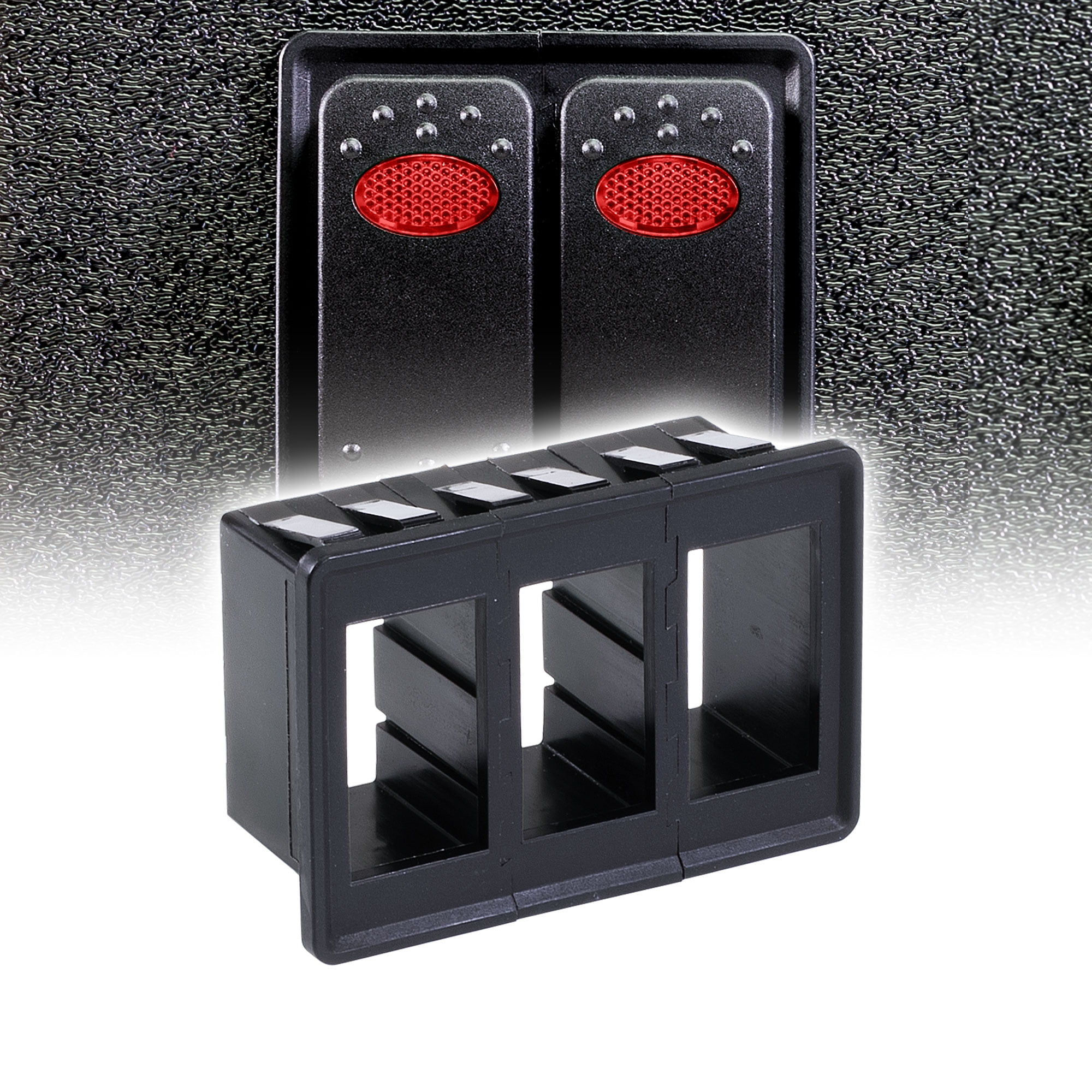 3-Slot Rocker Switch Panel [Industry Standard Fit] [Heavy Duty ...