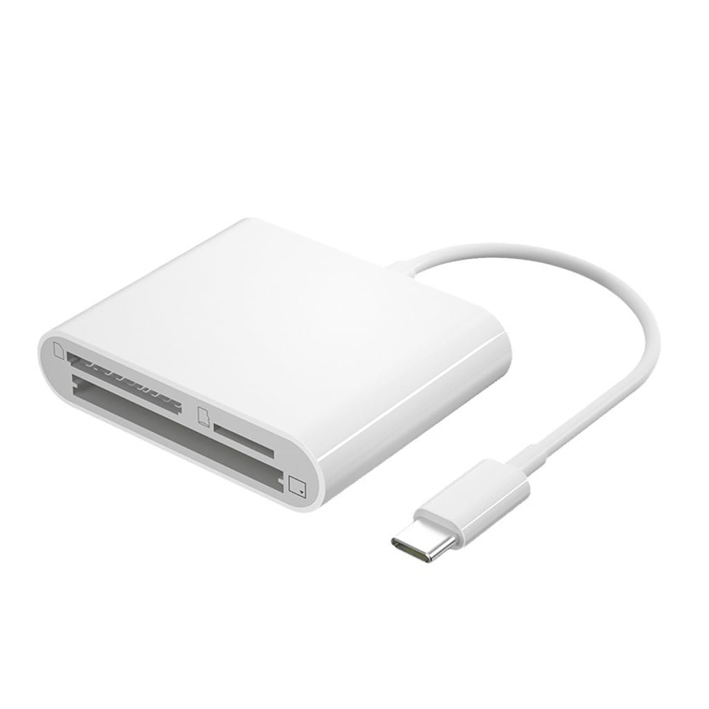 USB C TF Card Reader 3 Slot Memory Card Adapter Type C Memory Card ...