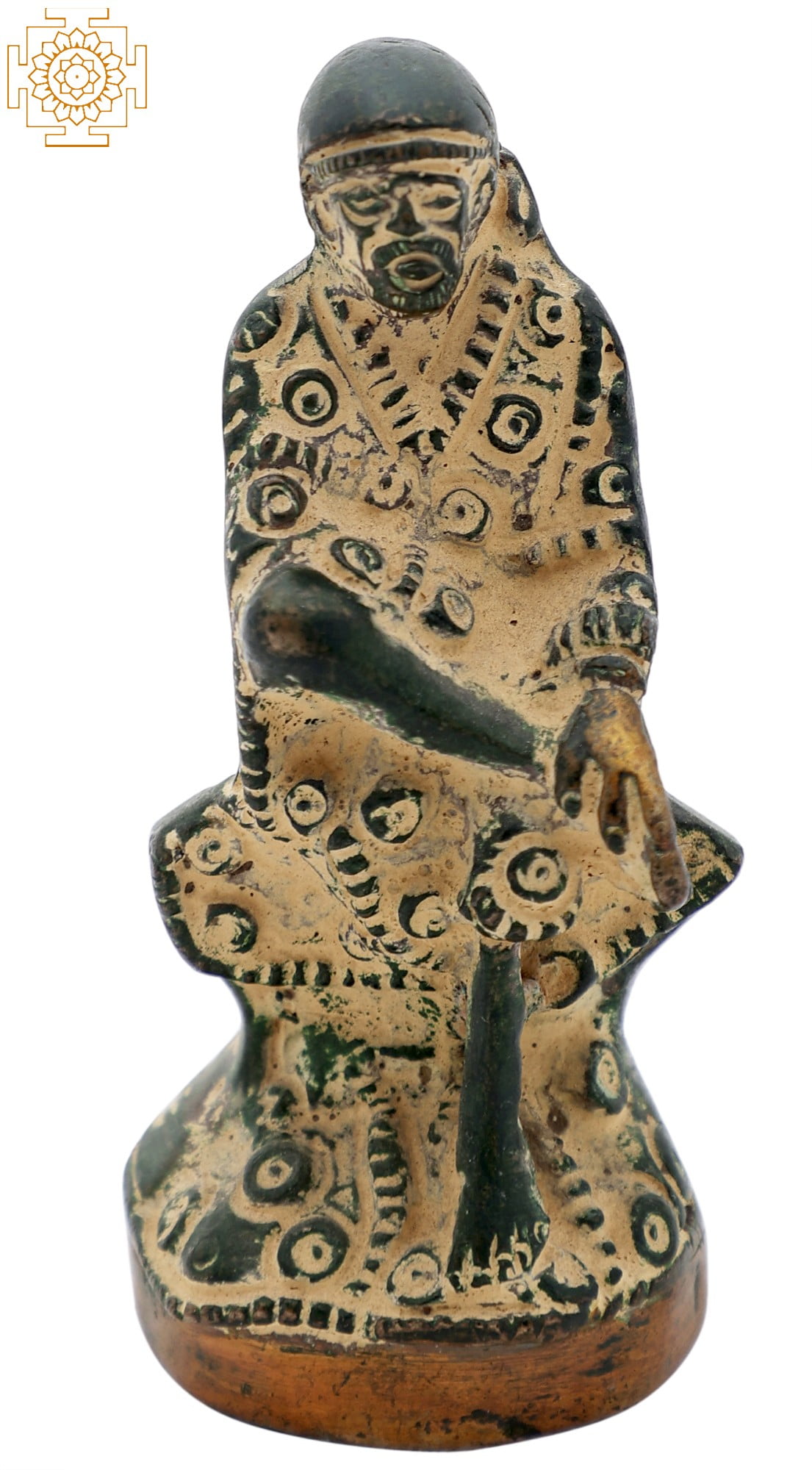 3" Small Sai Baba Statue in Brass | Handmade | Made in India - Brass ...