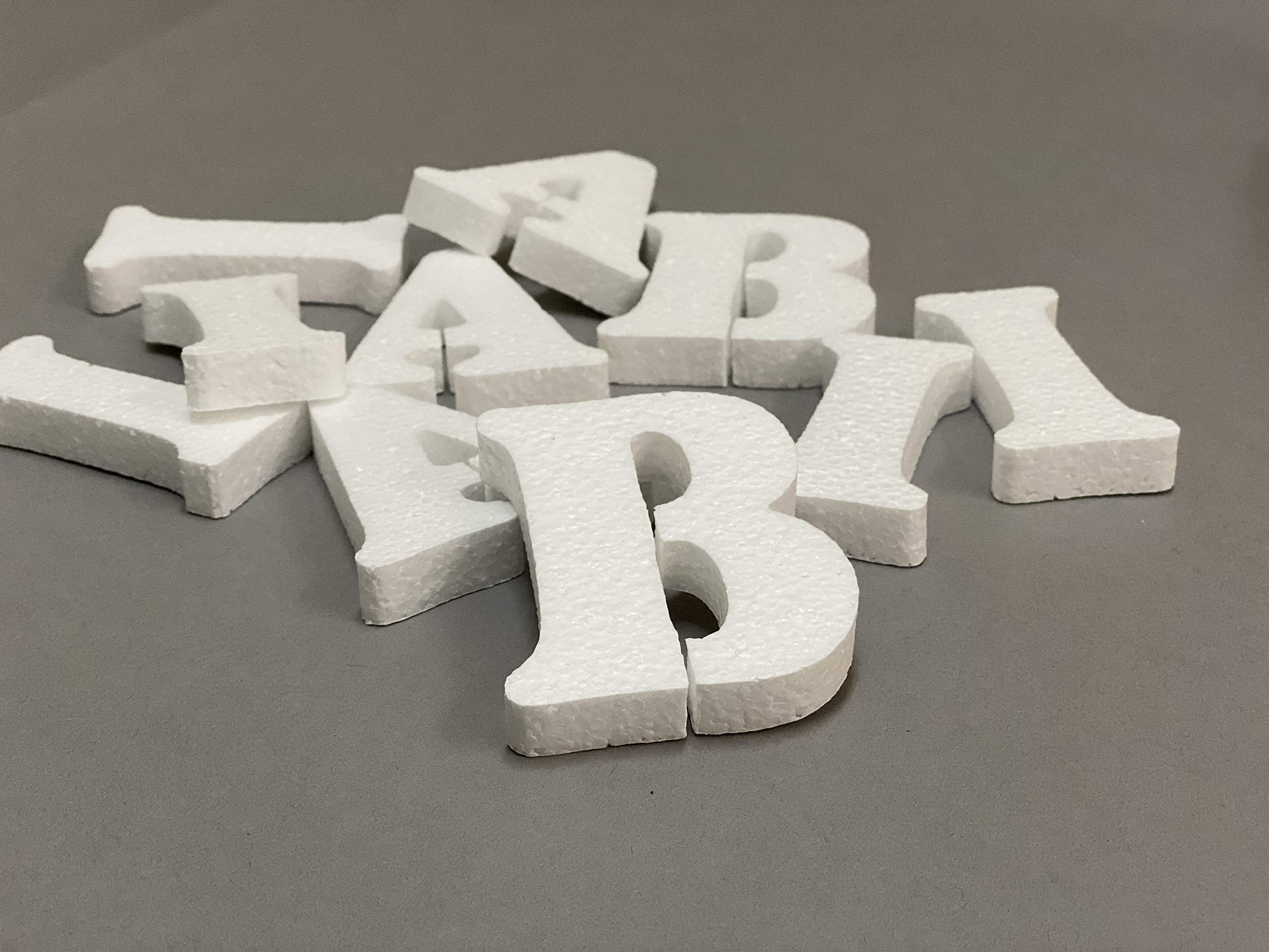 3" Smooth EPS Foam Letters Alphabet Numbers for Crafts Party Signs ...